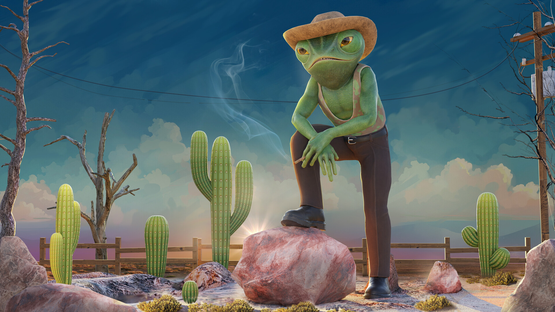 ArtStation - Desert lizard