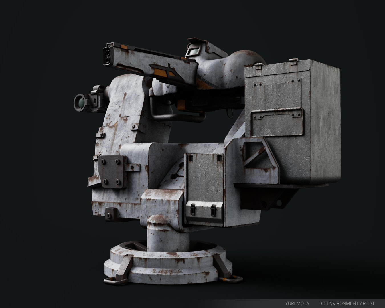 Yuri Mota - Turret - Game Ready Asset