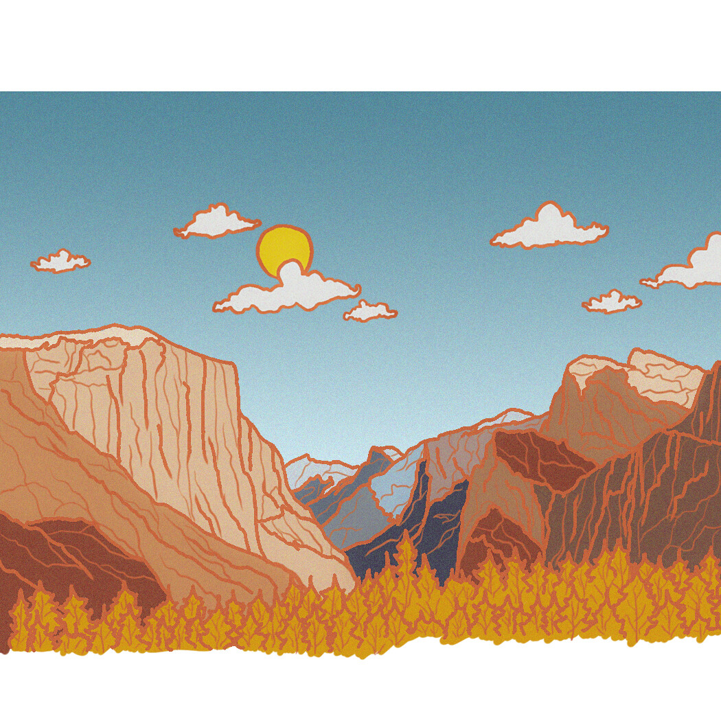 ArtStation - Yosemite Illustration