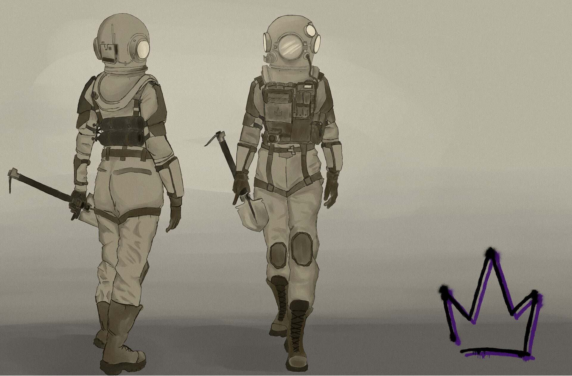 ArtStation - Scuba Juggernout concept