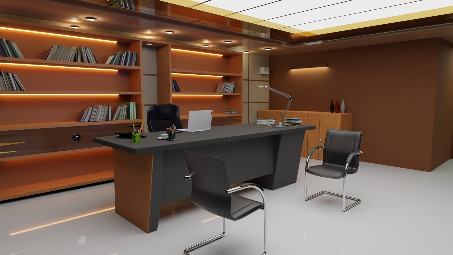 ArtStation - CEO Office during the day