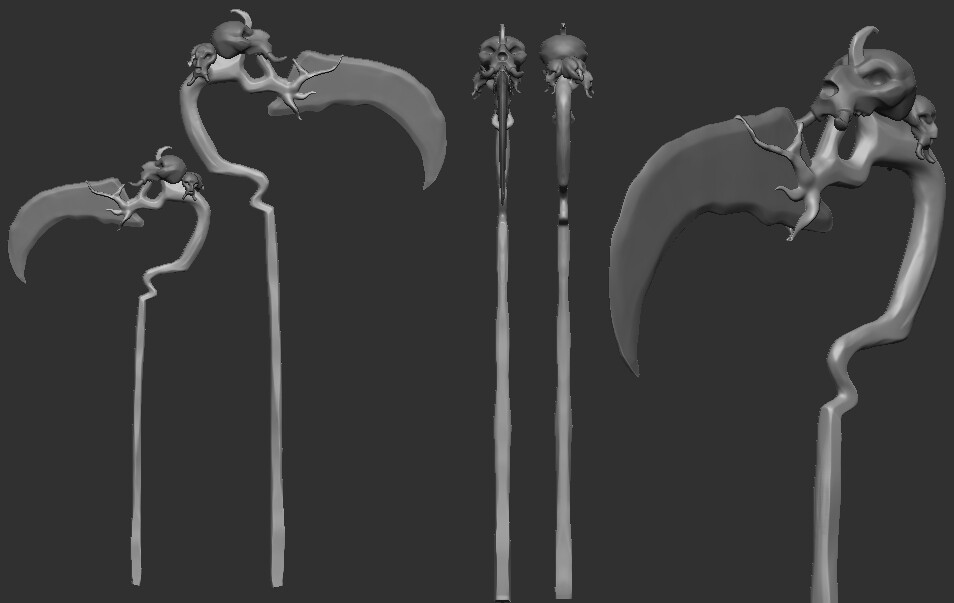 ArtStation - Tree Scythe Sculpt