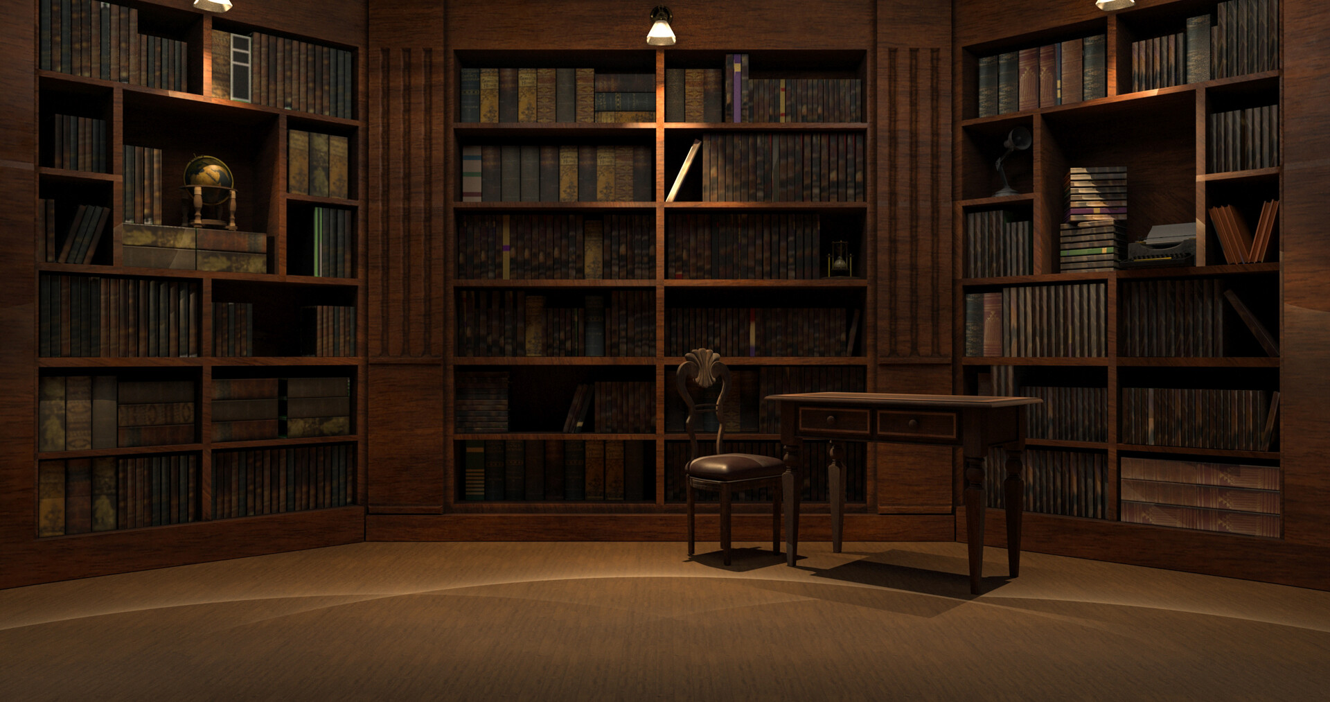 ArtStation - Library Scene