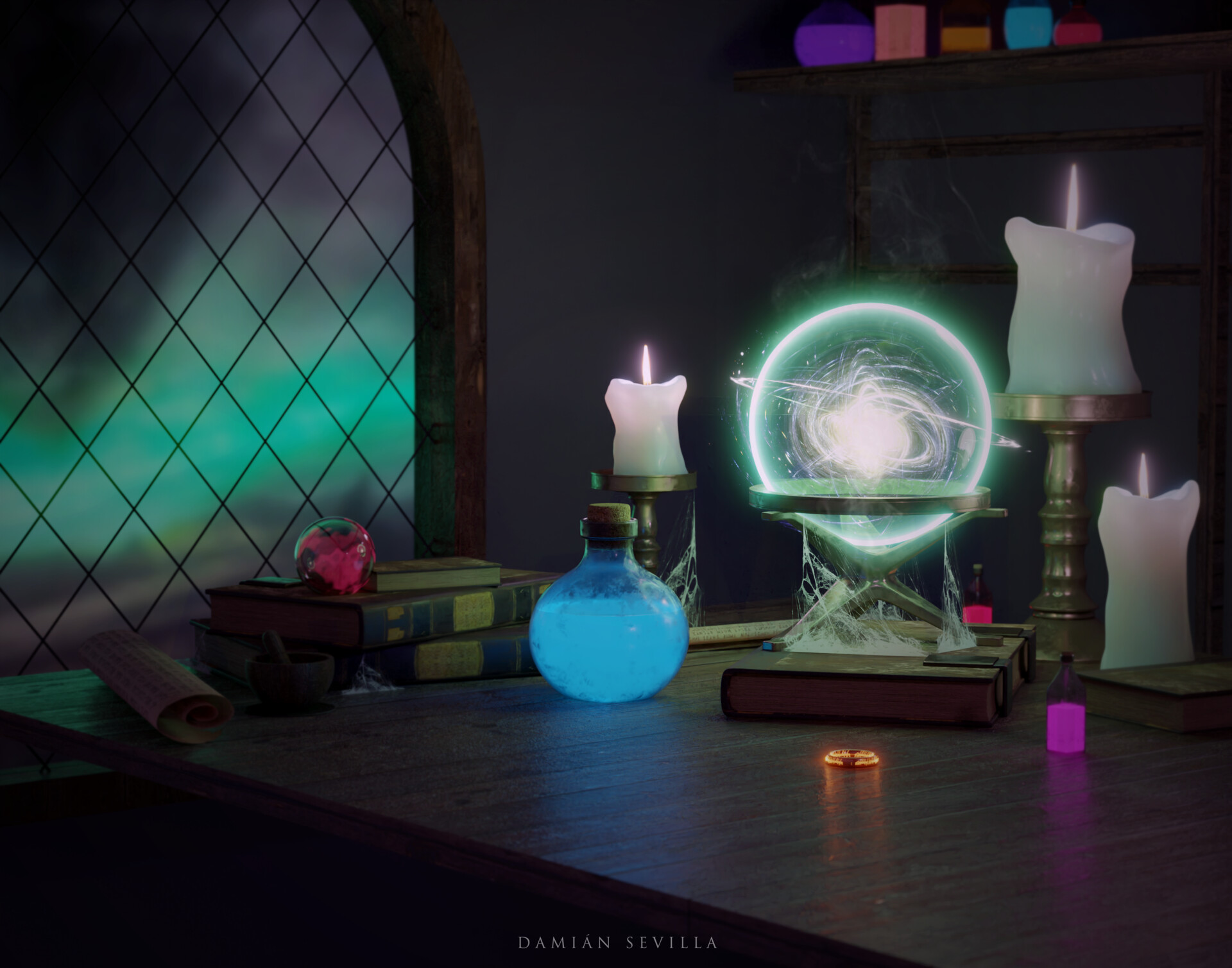 ArtStation - Alchemy Magic Desk
