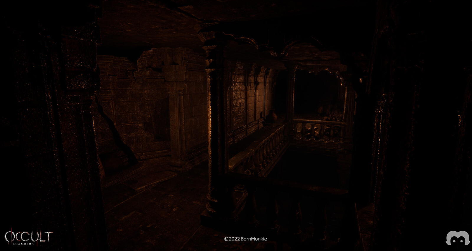 BornMonkie - Occult Chambers- Environment design and layout