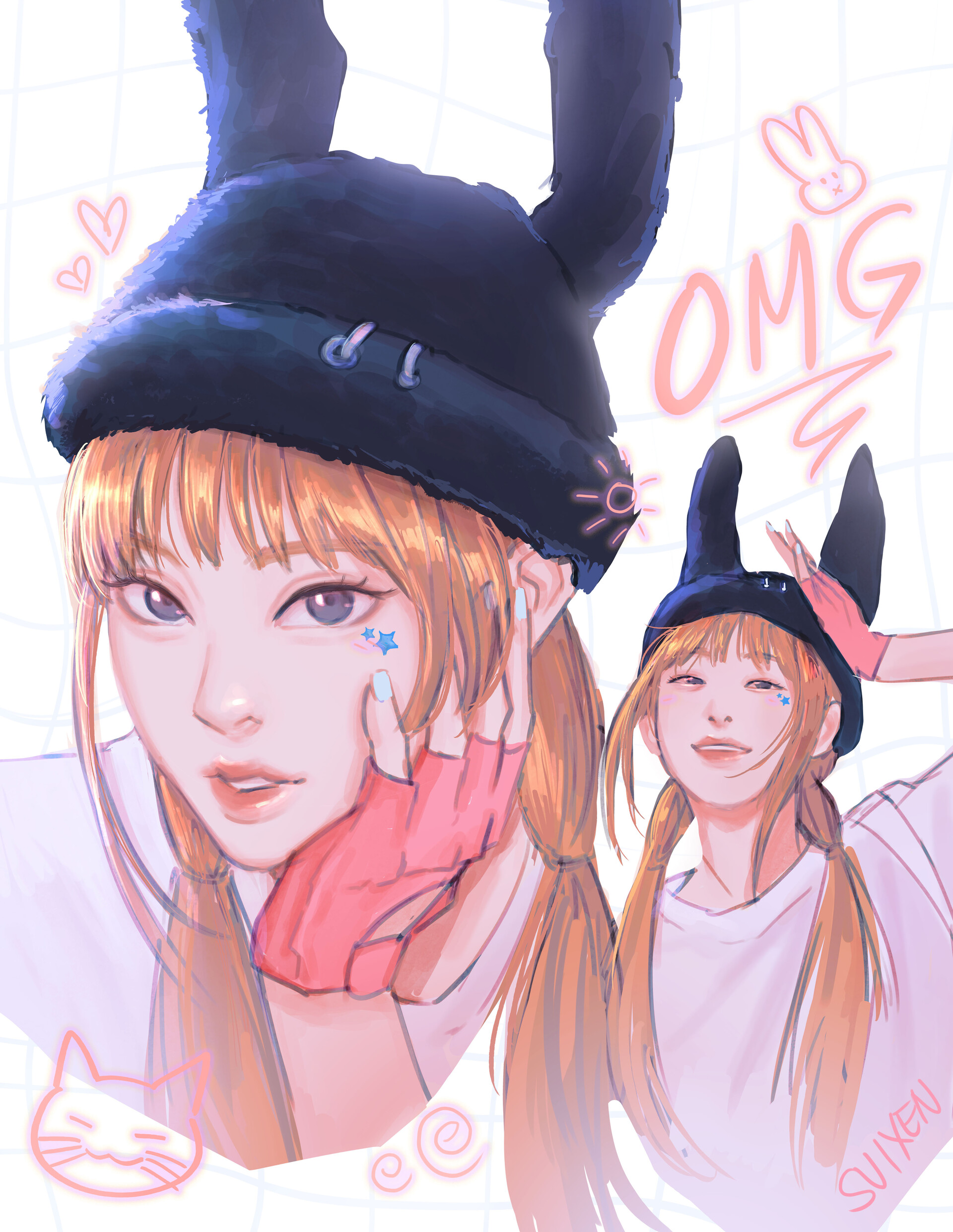 ArtStation - NewJeans Haerin