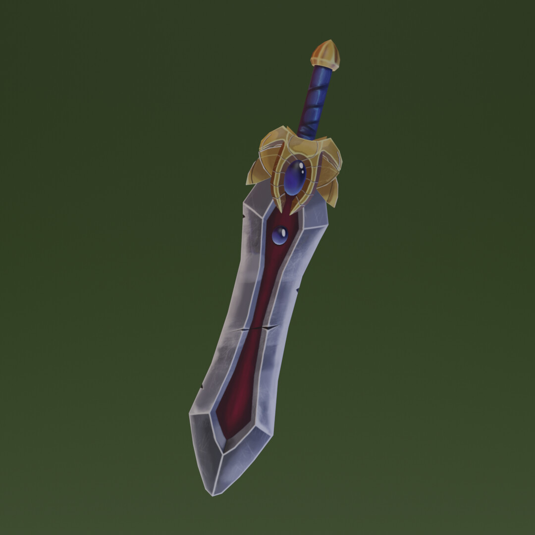 ArtStation - Hand painted textures. League of legends Garen sword