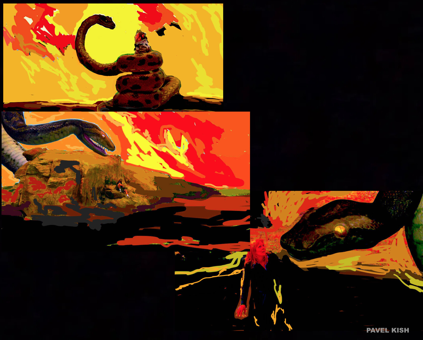 ArtStation - In Hell theres huge vicious snakes