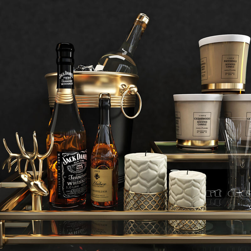 ArtStation - Decorative table set 3d model