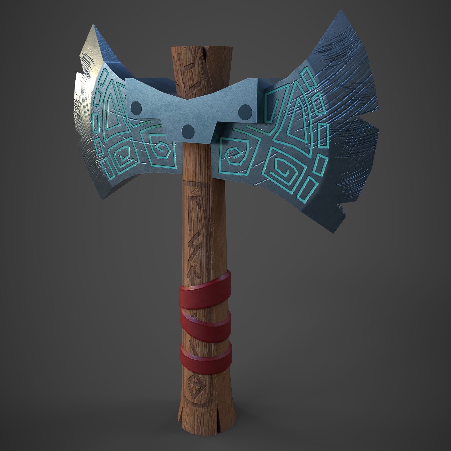 ArtStation - Low-Poly Stylized Axe