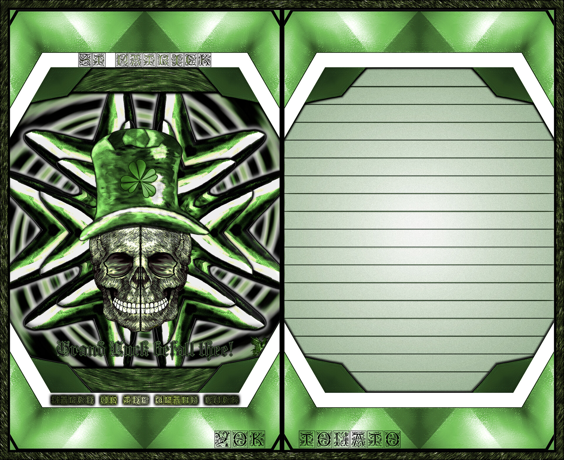 ArtStation - St. Patrick's Day Yirum - Note Frame