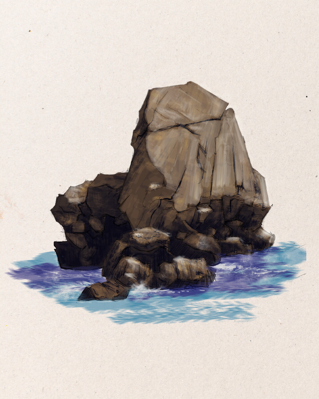 ArtStation - Rock Study