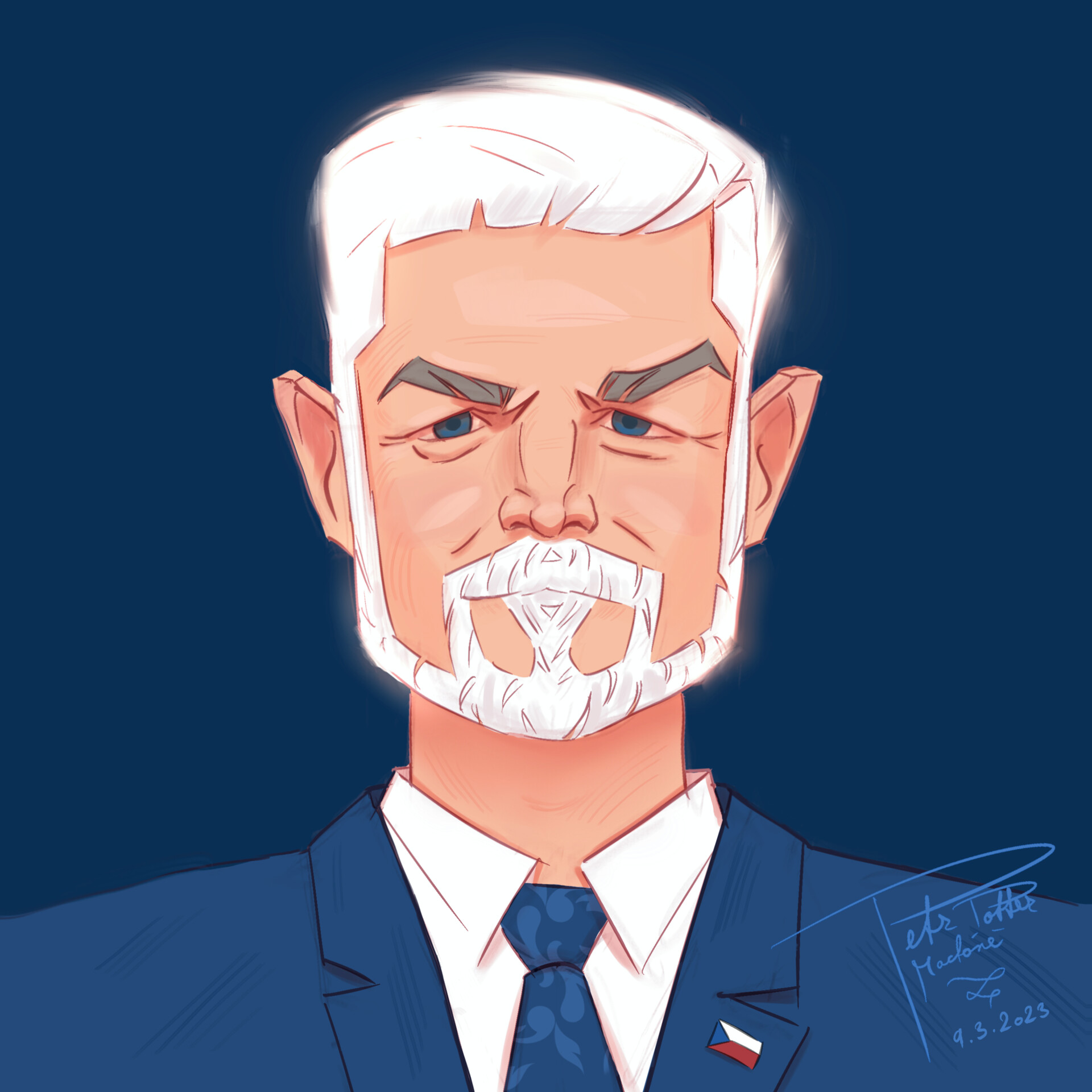 ArtStation - President Petr Pavel, new czech president