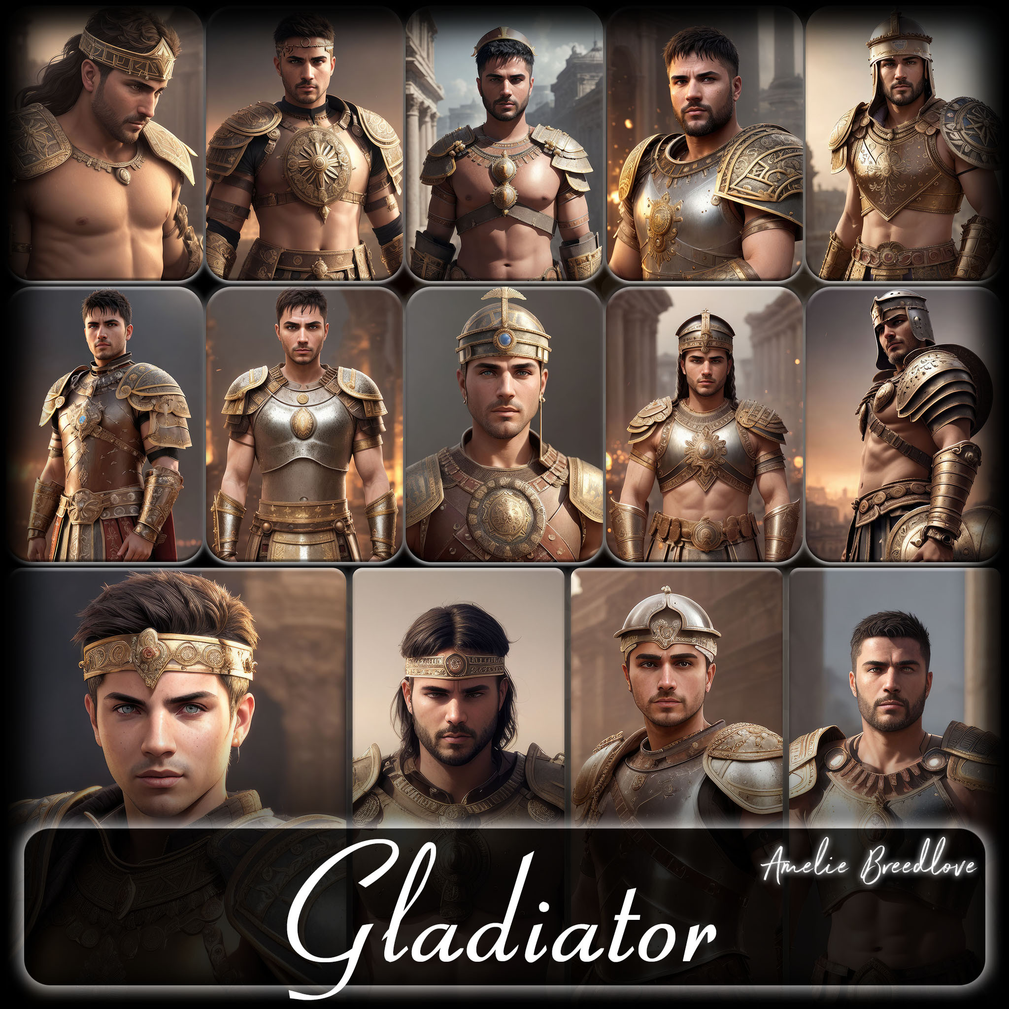 Amelie Breedlove - 240 Realistic Gladiator Reference Pack | 4K | v.2