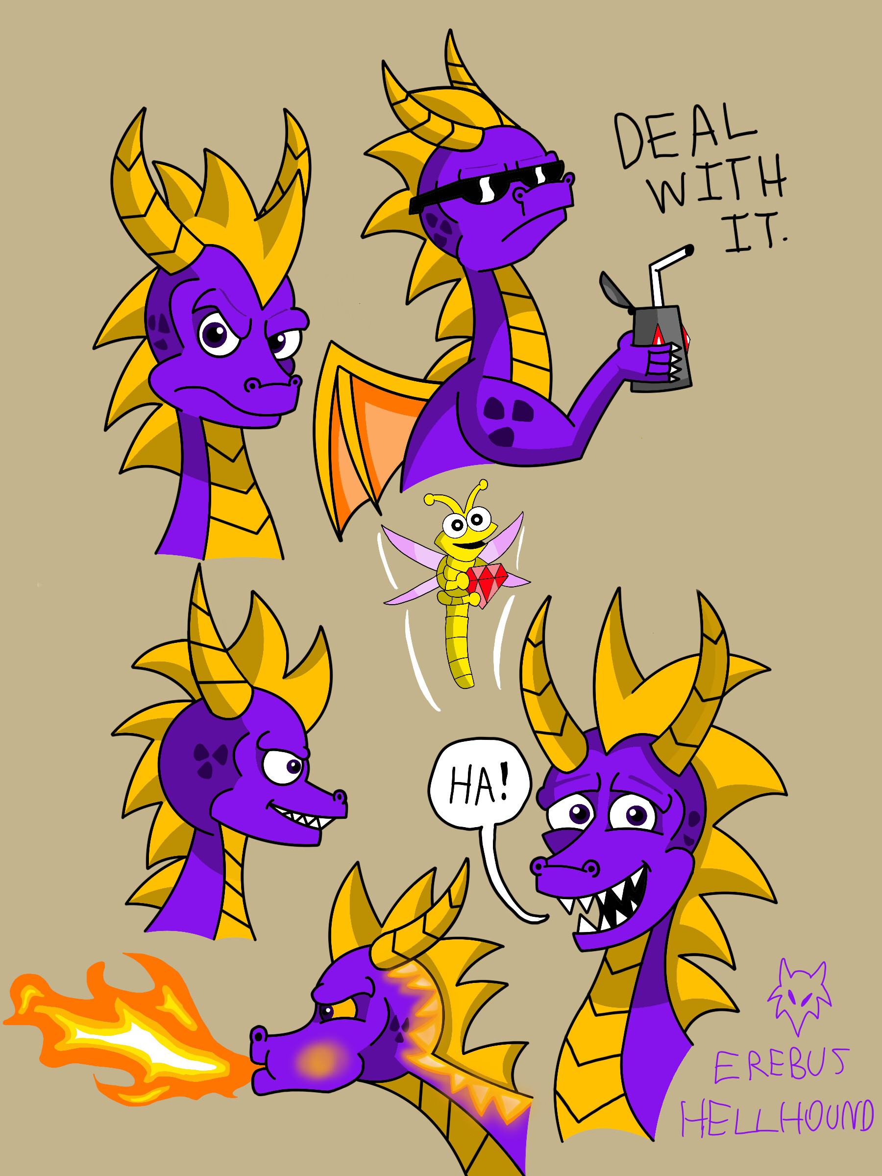 ArtStation - Spyro the Dragon Sketch Dumps