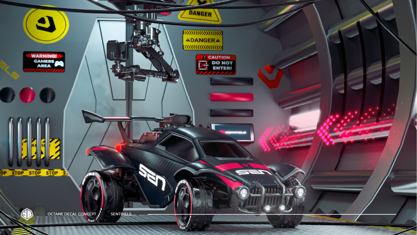 Younes A. - SENTINELS x ROCKET LEAGUE | Decals concept (HxA)