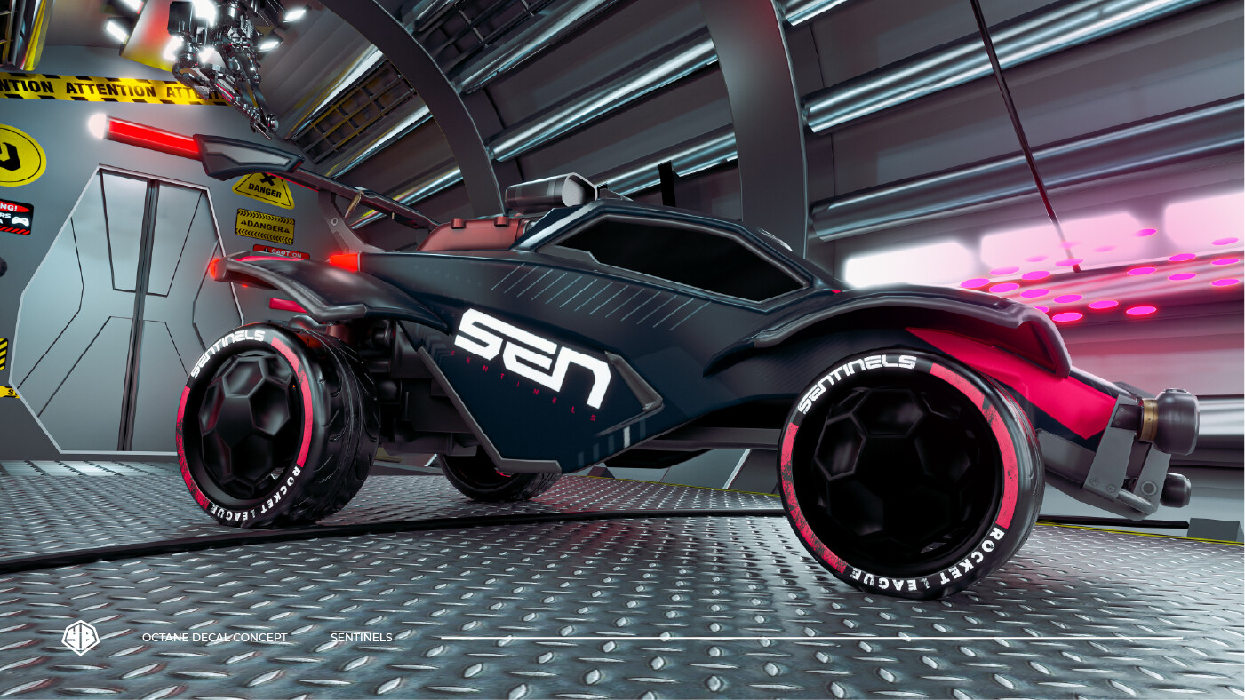 Younes A. - SENTINELS x ROCKET LEAGUE | Decals concept (HxA)