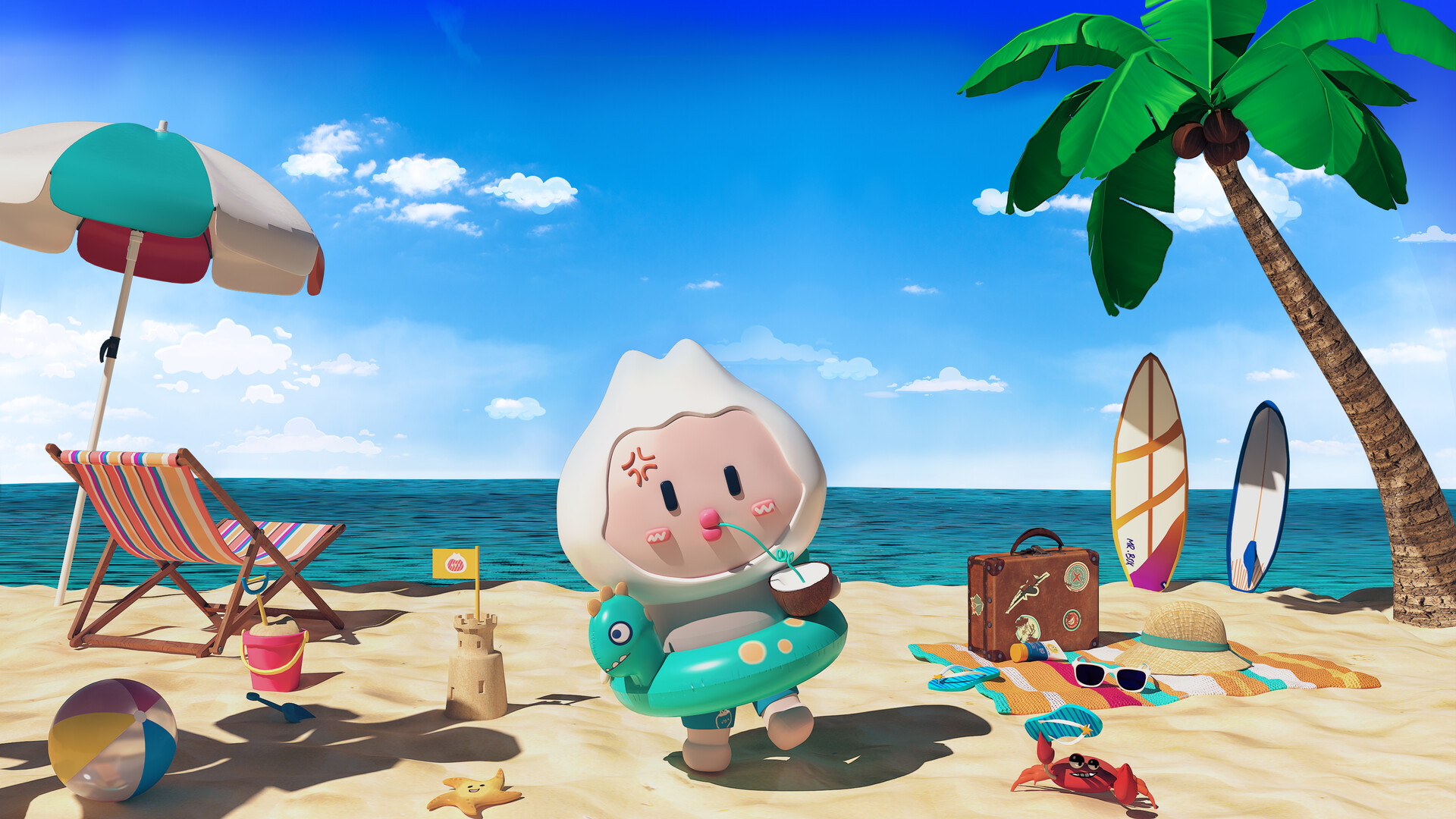 ArtStation - 3d beach
