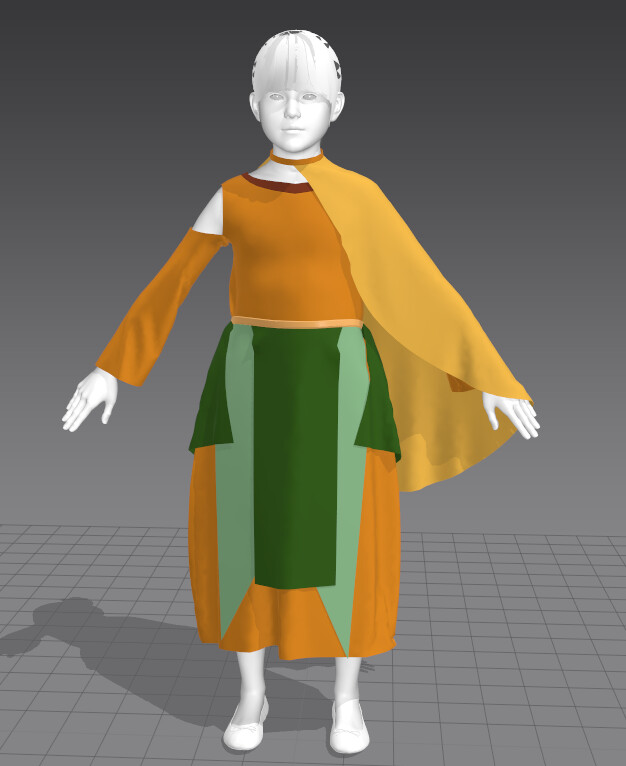 ArtStation - Stylized Medieval Dress