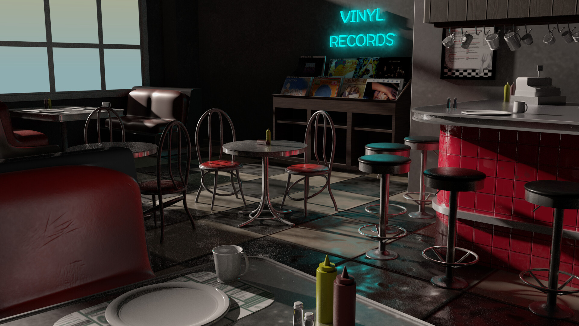 ArtStation - Diner Interior