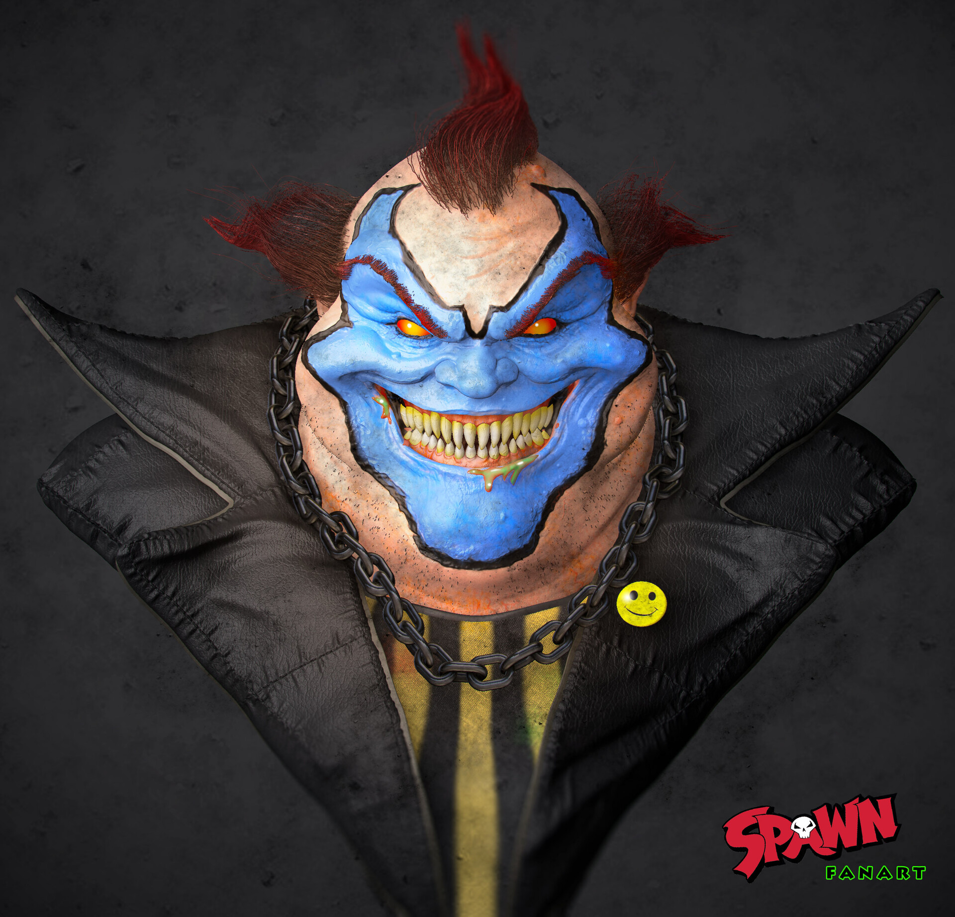 ArtStation - Spawn fanart / Clown Bust