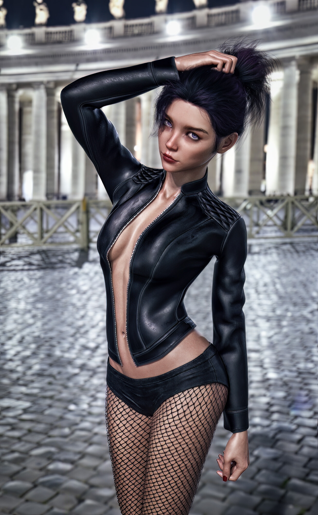 ArtStation - Violet night out