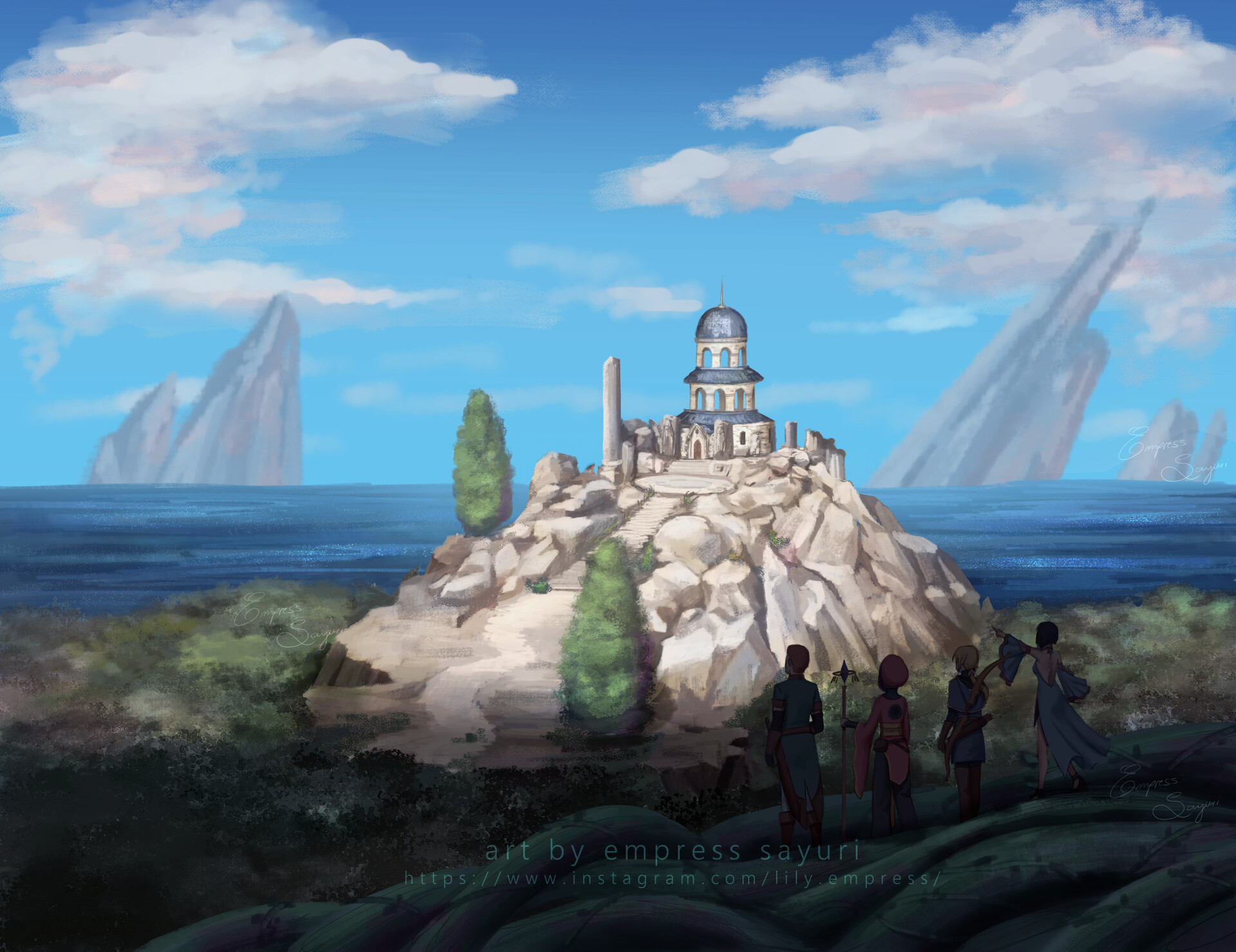 ArtStation - Destination (Environment Concept art study)