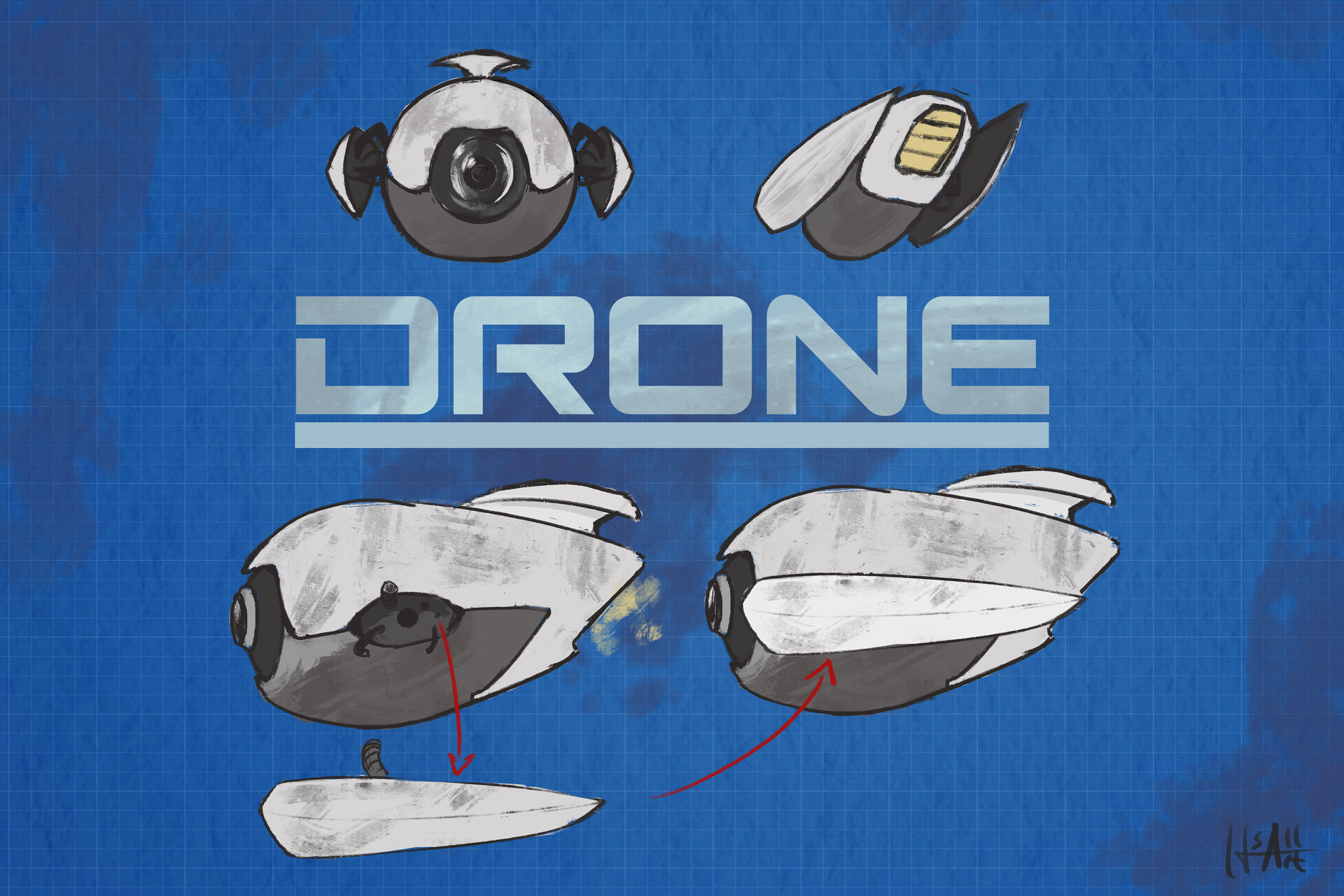 ArtStation - Drone Concept Art
