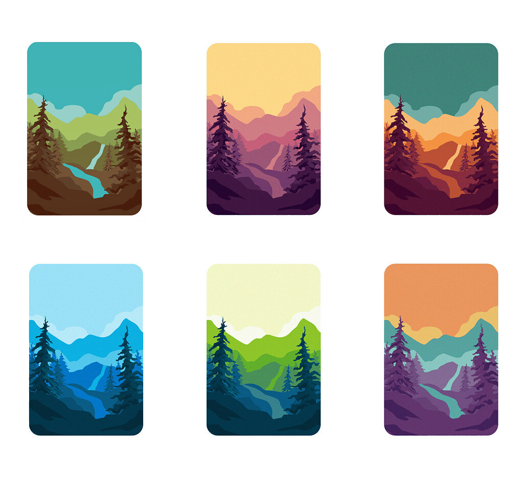 ArtStation - Landscape Color Studies