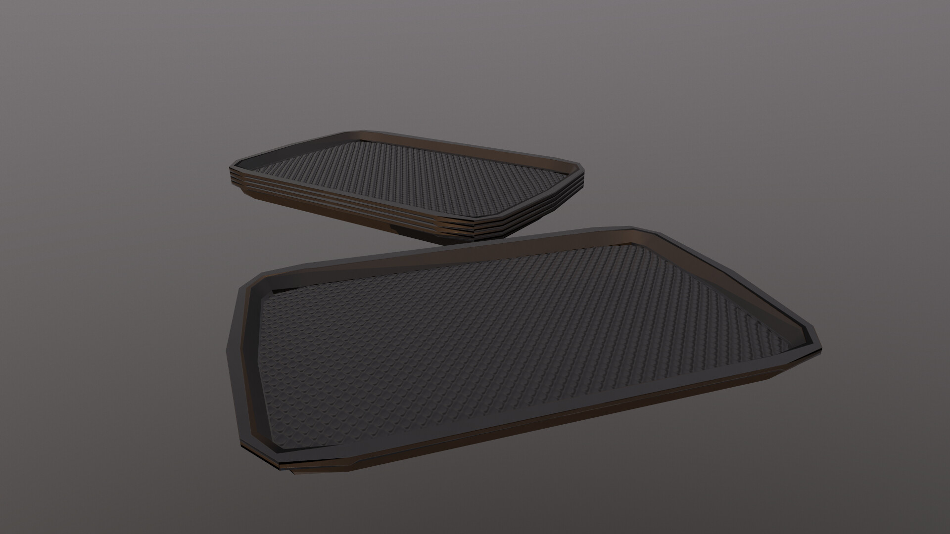 ArtStation - 3D low poly food tray