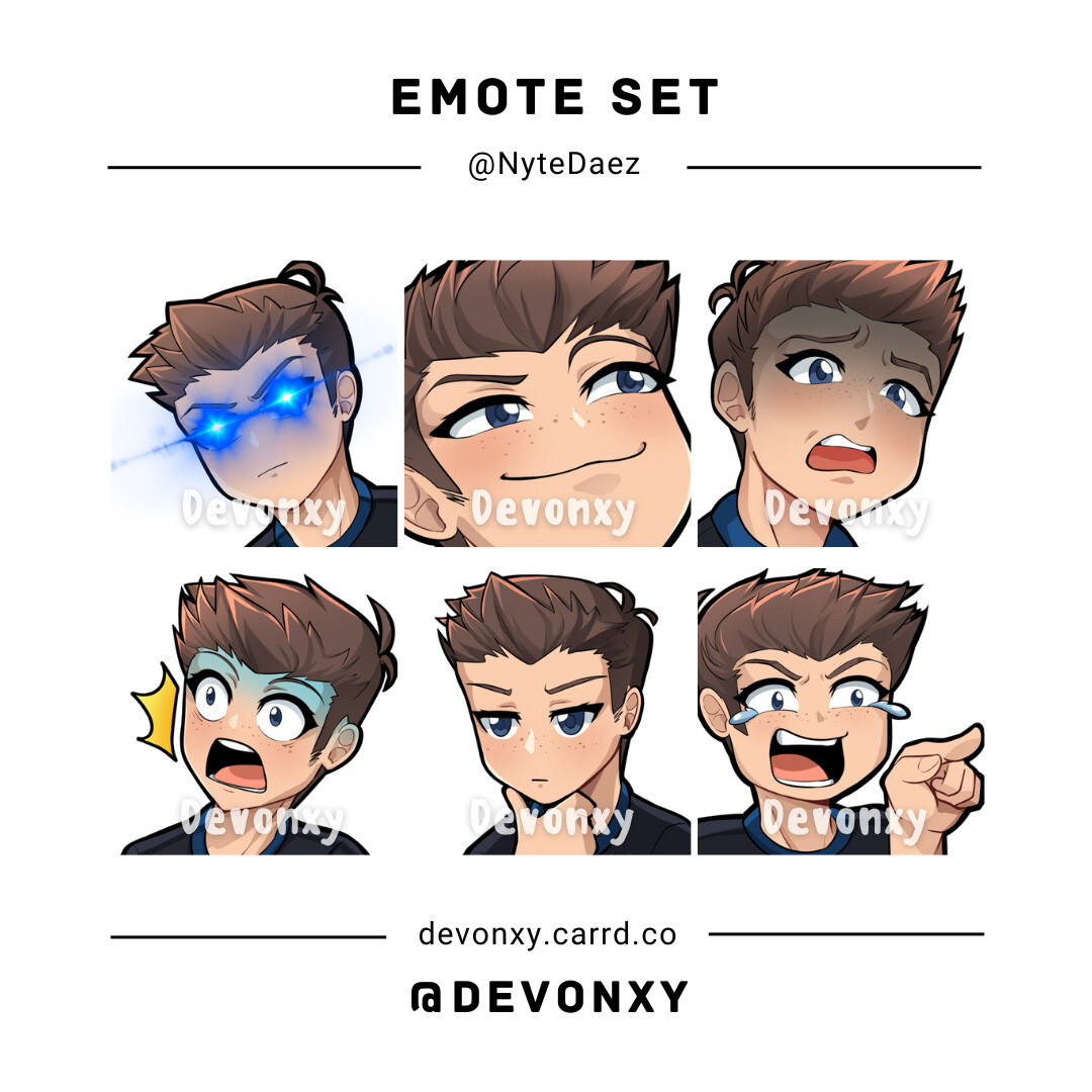 ArtStation - Emote Set Commission 6