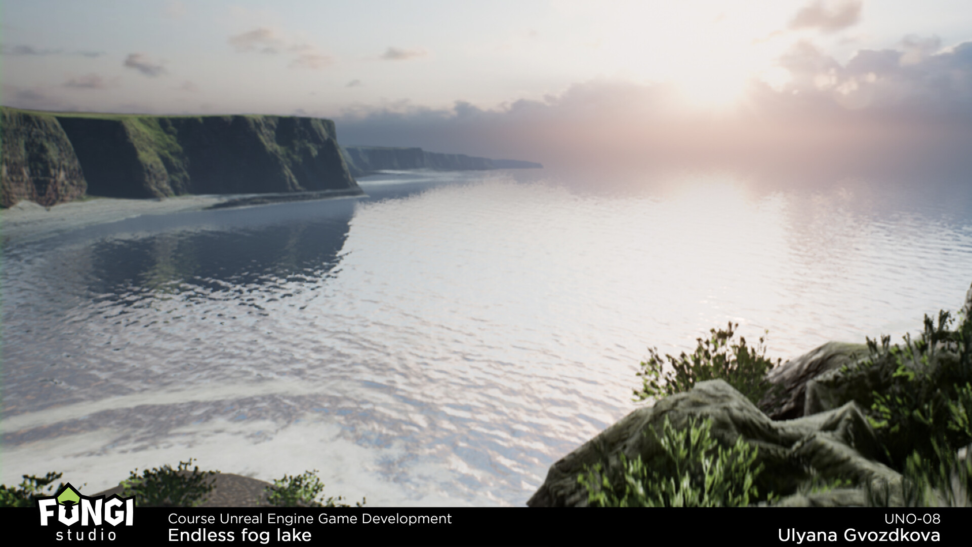 ArtStation - Endless fog lake