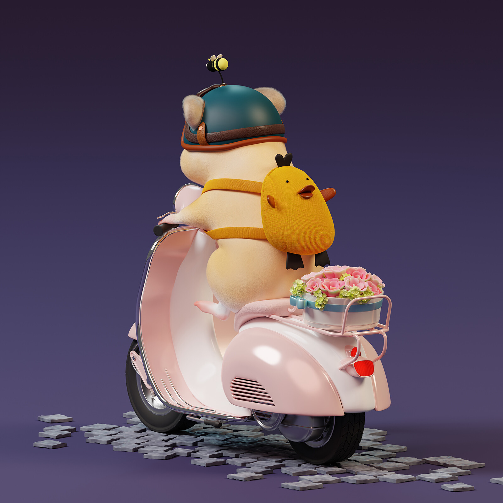 Flower Courier by Yao Chan : r/AdorableArt