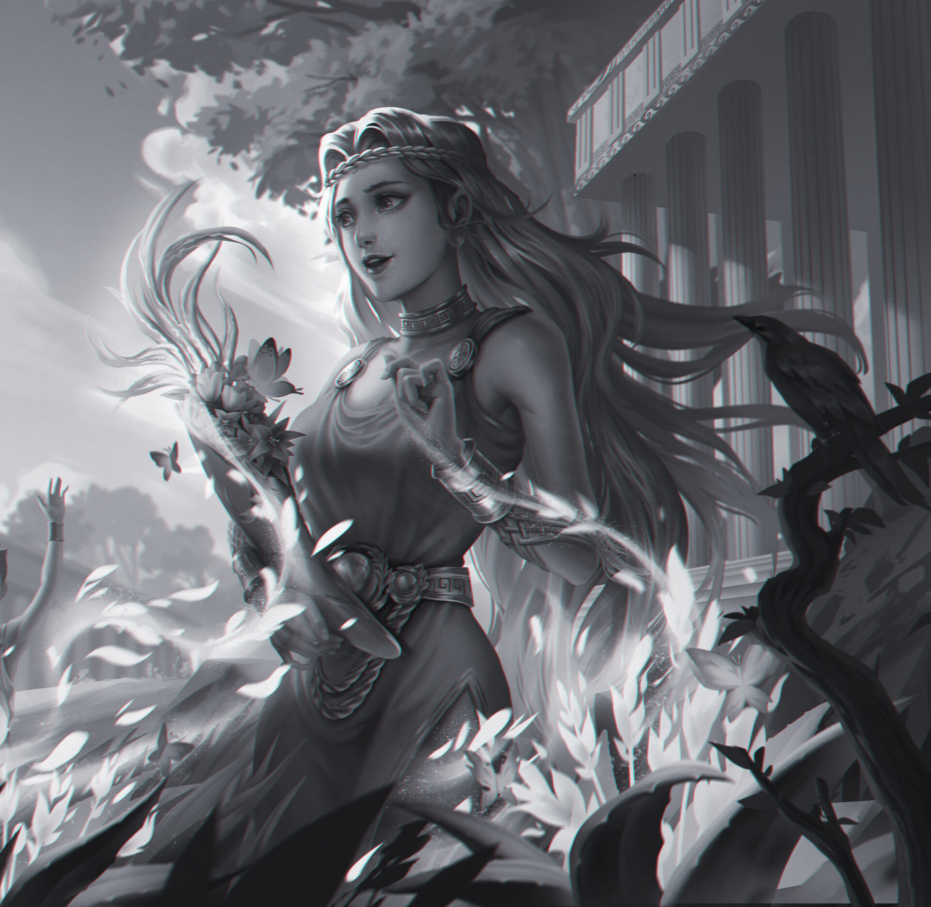 KikiCute - Demeter's Followers - Art For Mytheria Card Game