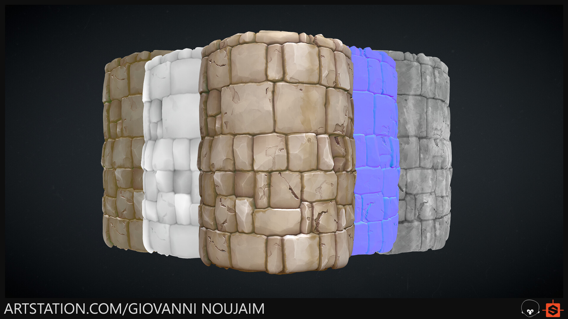 Giovanni Noujaim - Stylized Sandstone Wall
