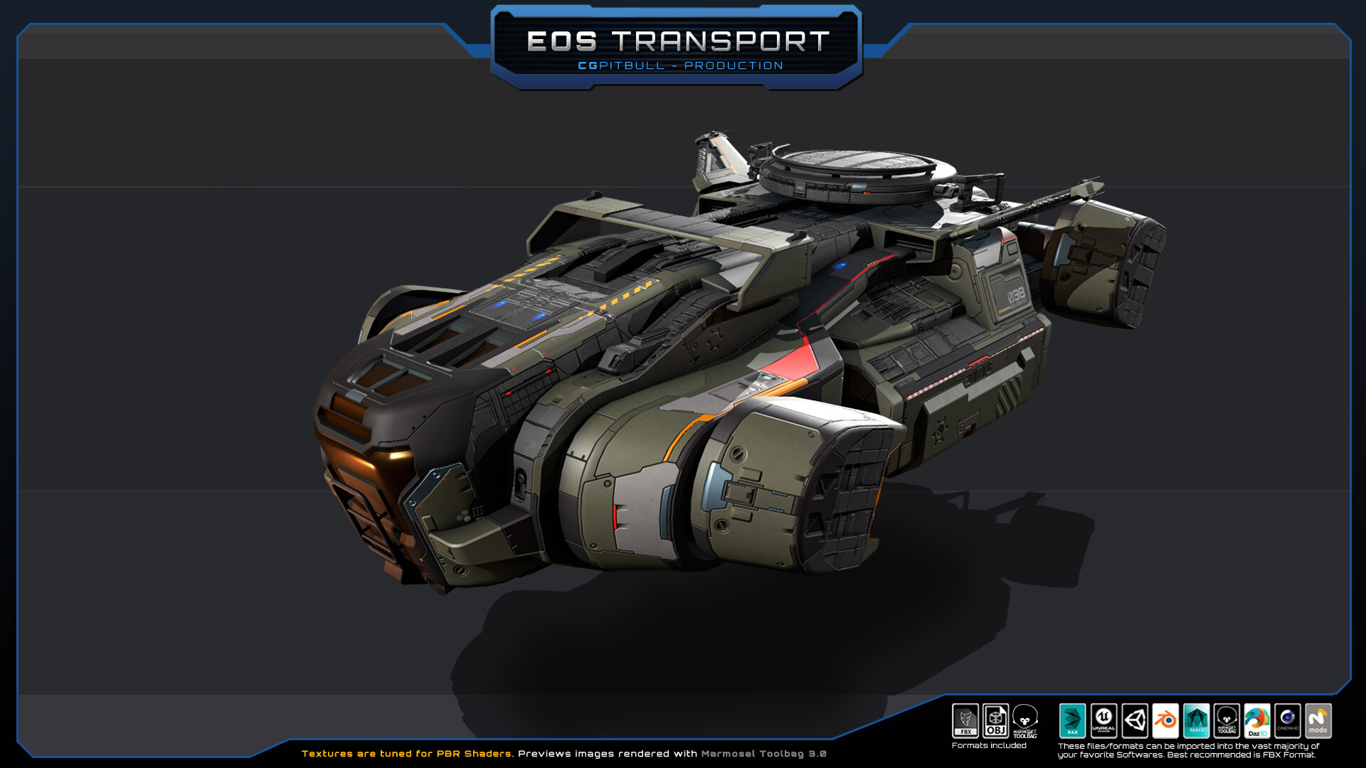 ArtStation - SciFi EOS Transport Vehicle