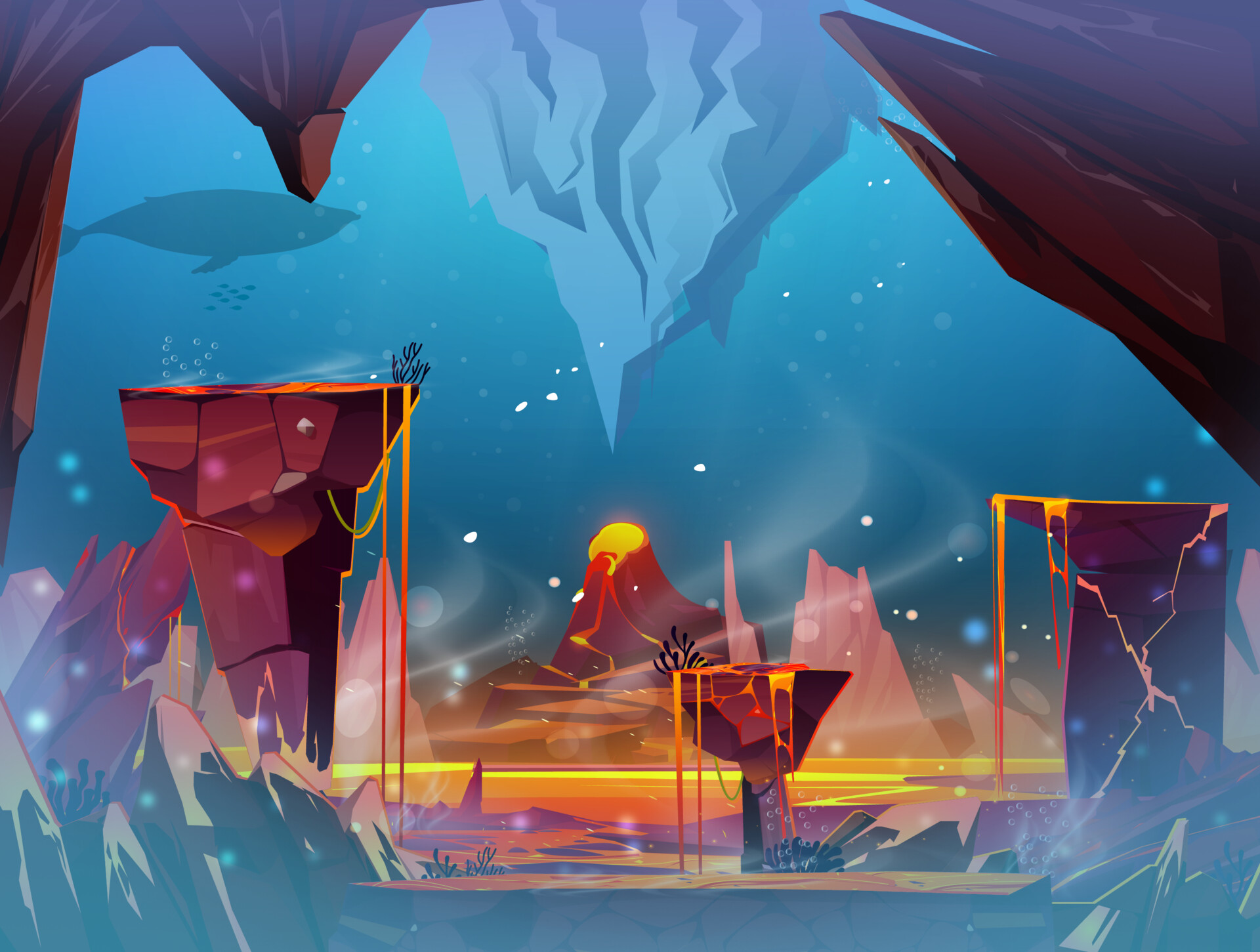 ArtStation - Underwater Valcano