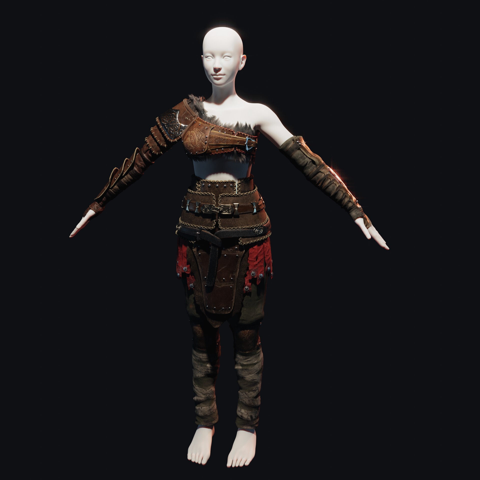 ArtStation - The female version of "God of War Kratos".