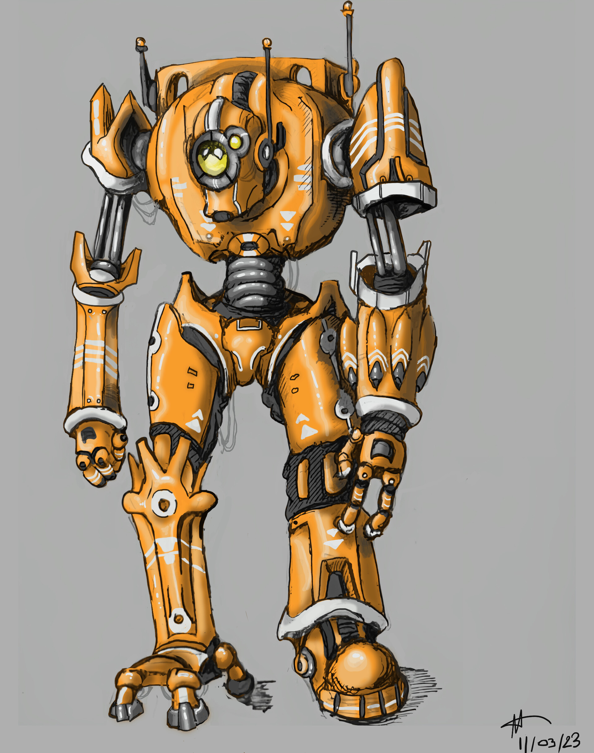 ArtStation - 'Asymmetric Assembly' - Digital Colour