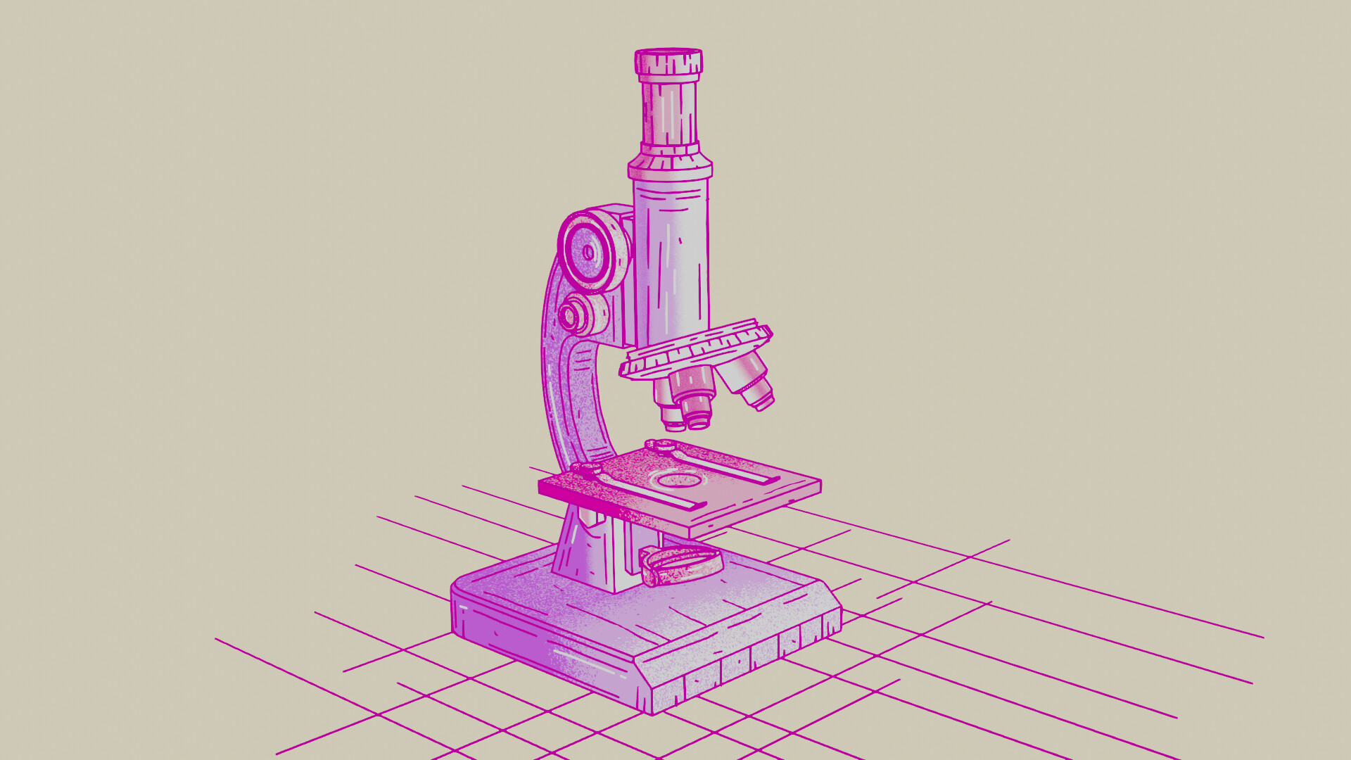 ArtStation - Grease pencil stylized microscope