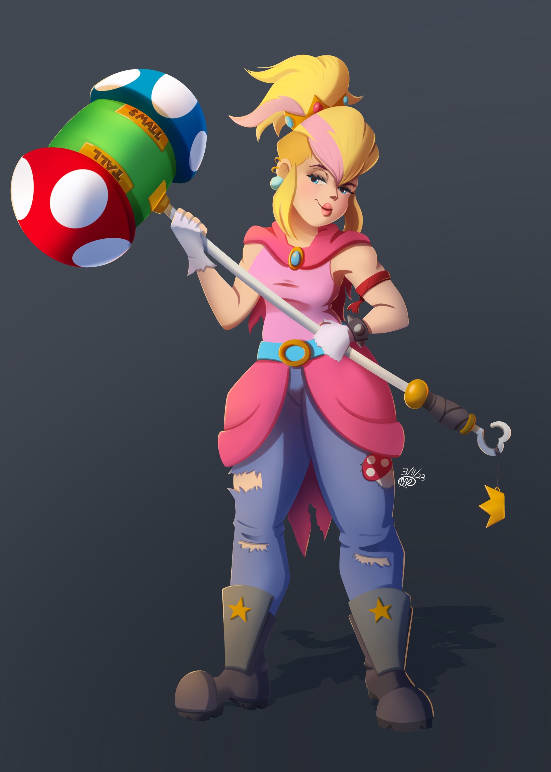 ArtStation - Warrior Princess Peach
