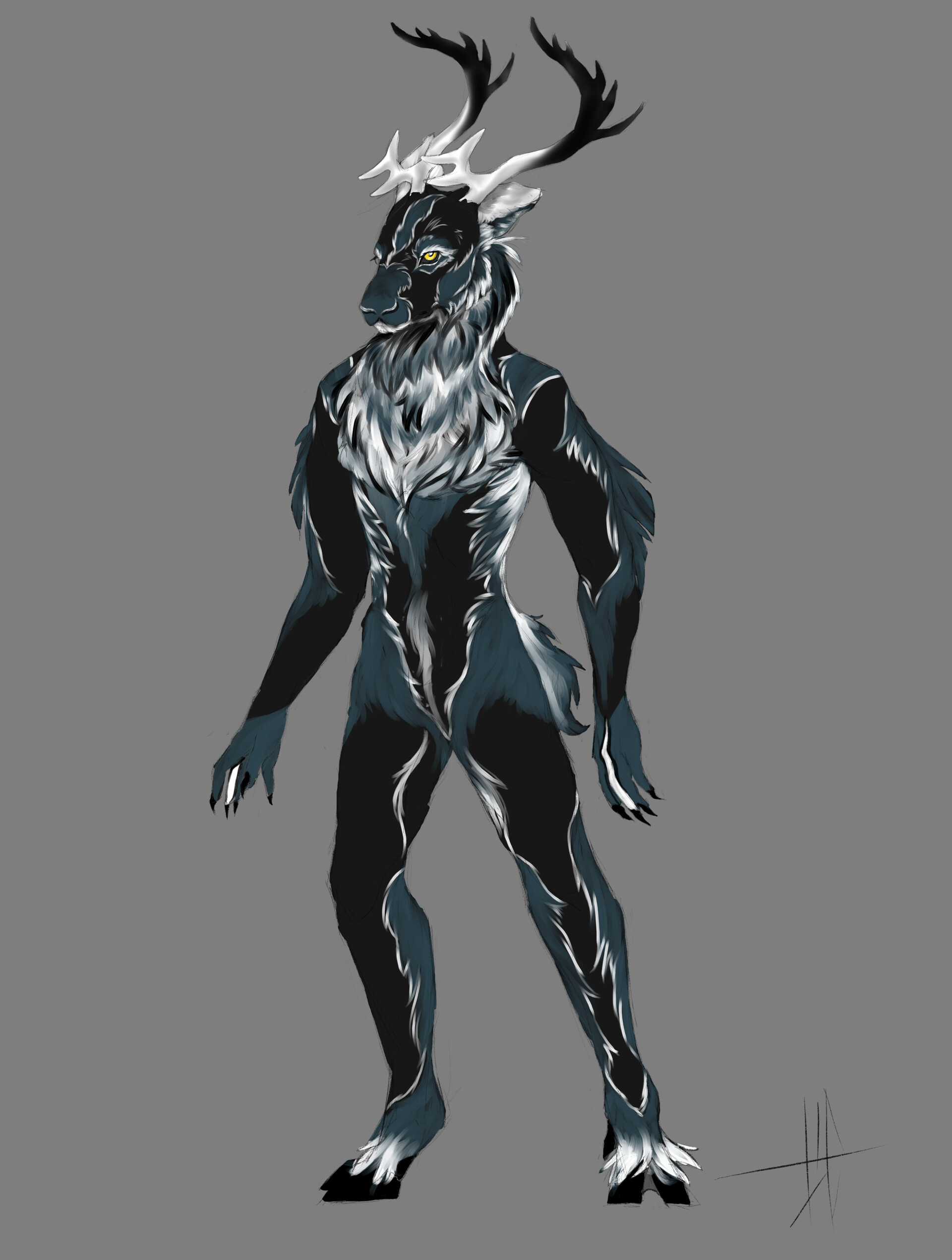 ArtStation - caribou deer oc