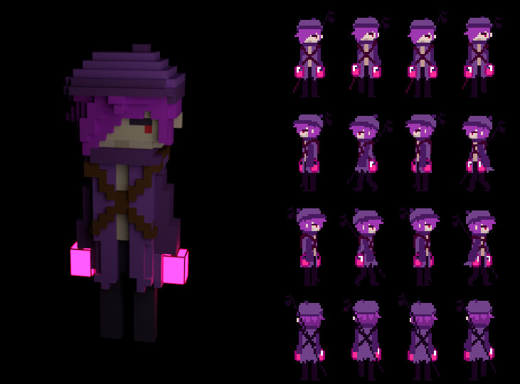 ArtStation - OneShot Voxel Lamplighter