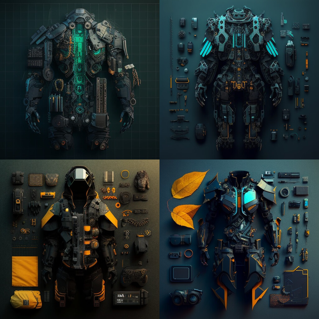 ArtStation - One Of My Exclusive Cyber Suits Collection. Too Many To ...