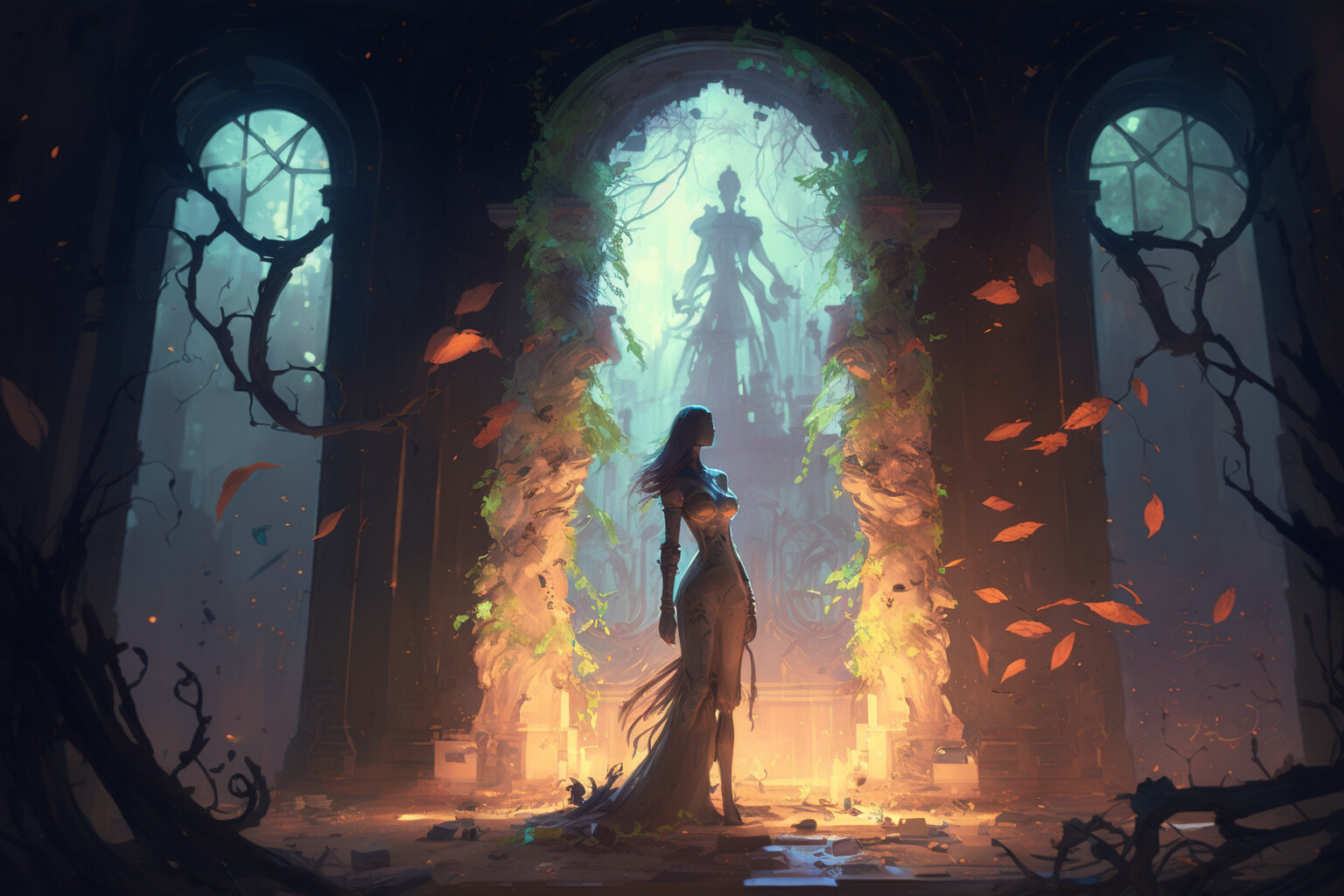 ArtStation - Reflections on Time: A Digital Painting of Memories and Musings 4