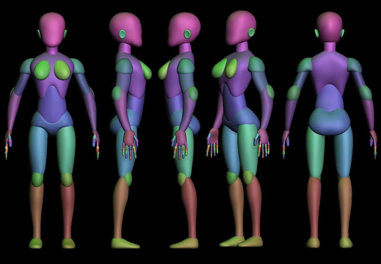 ArtStation - Stylized Female Blockout