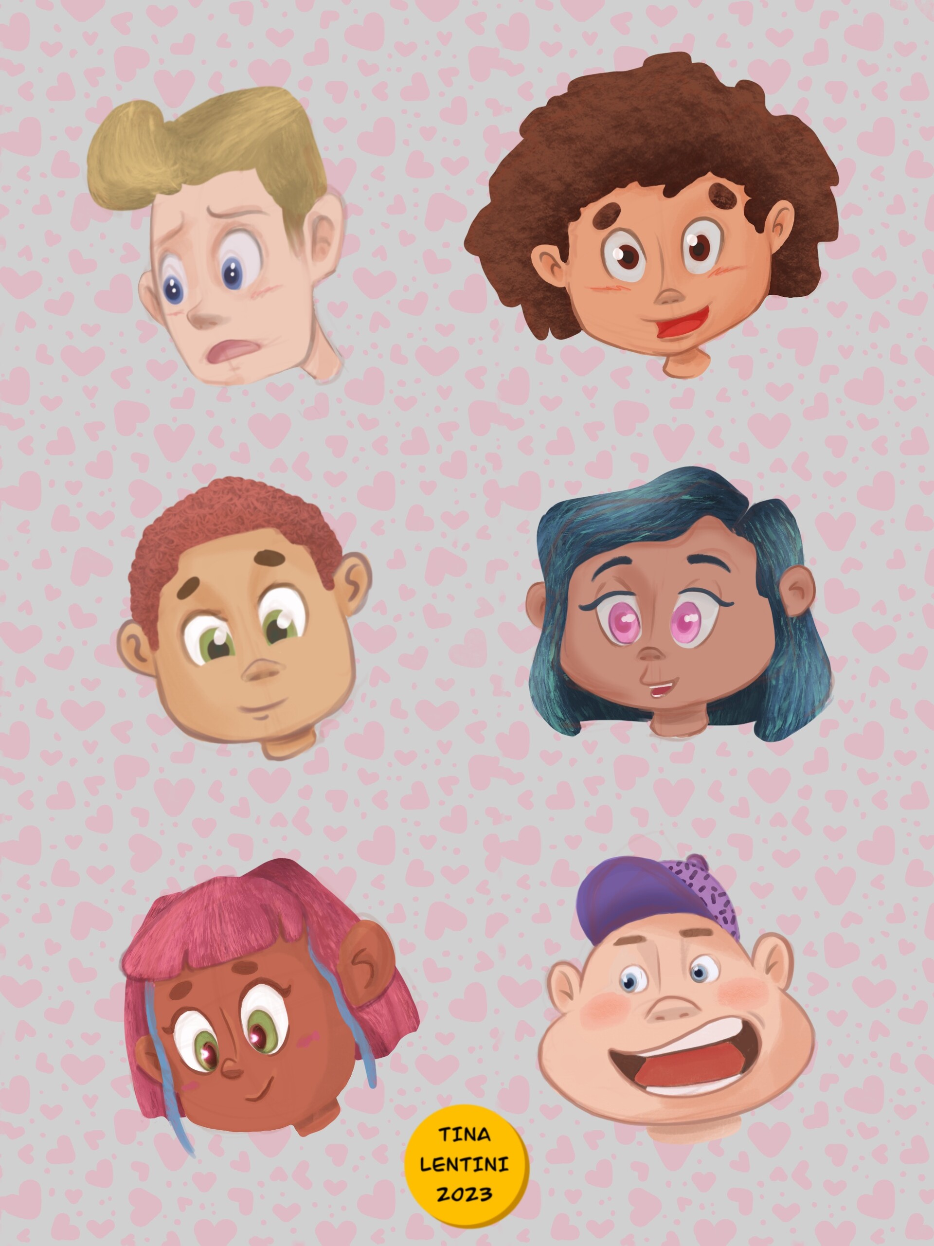 ArtStation - Children's Illustrations Faces