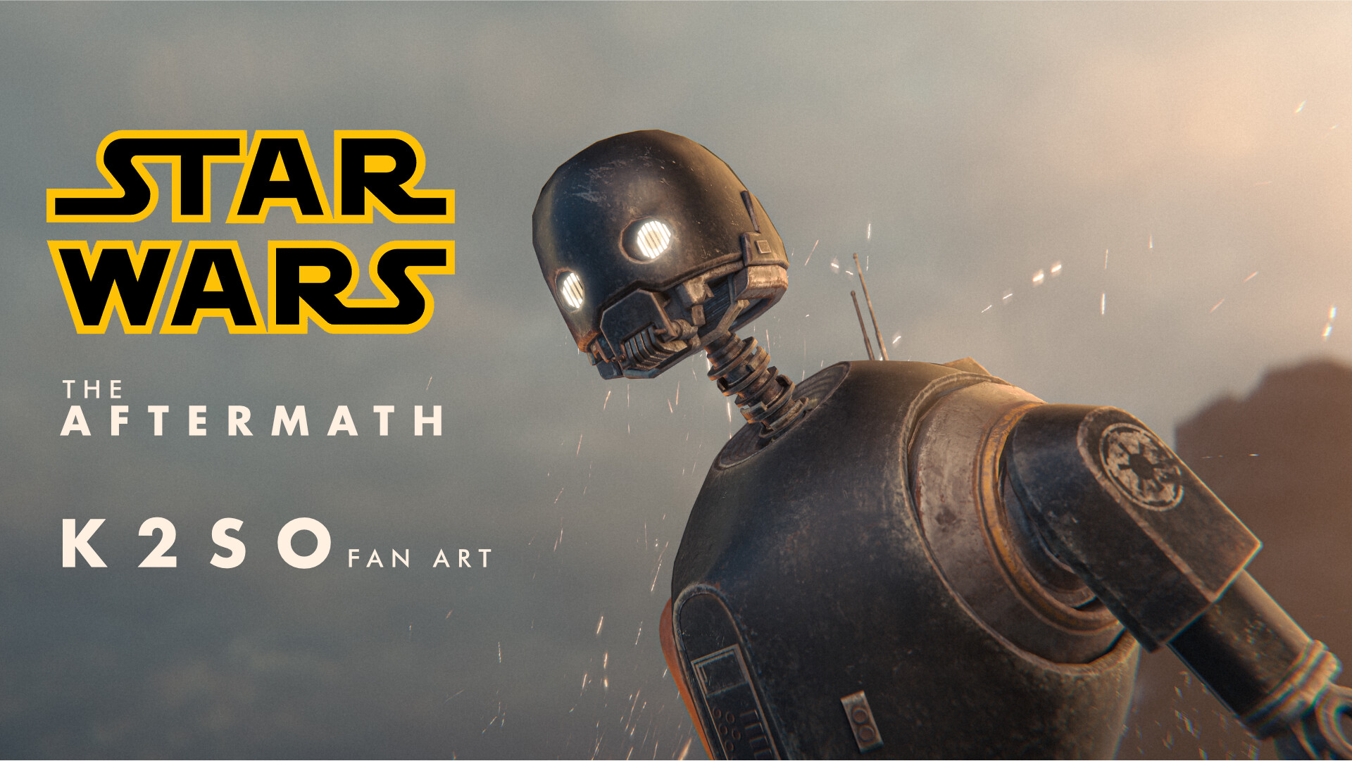 Firdaus Kazman - Star Wars: The Aftermath, K2SO Fan art