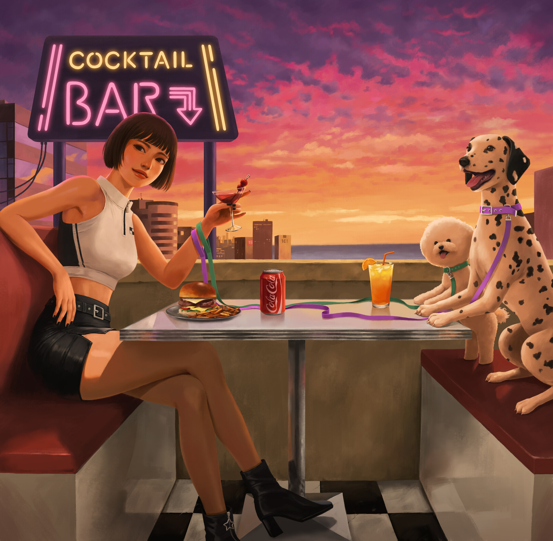 ArtStation - Rooftop Bar