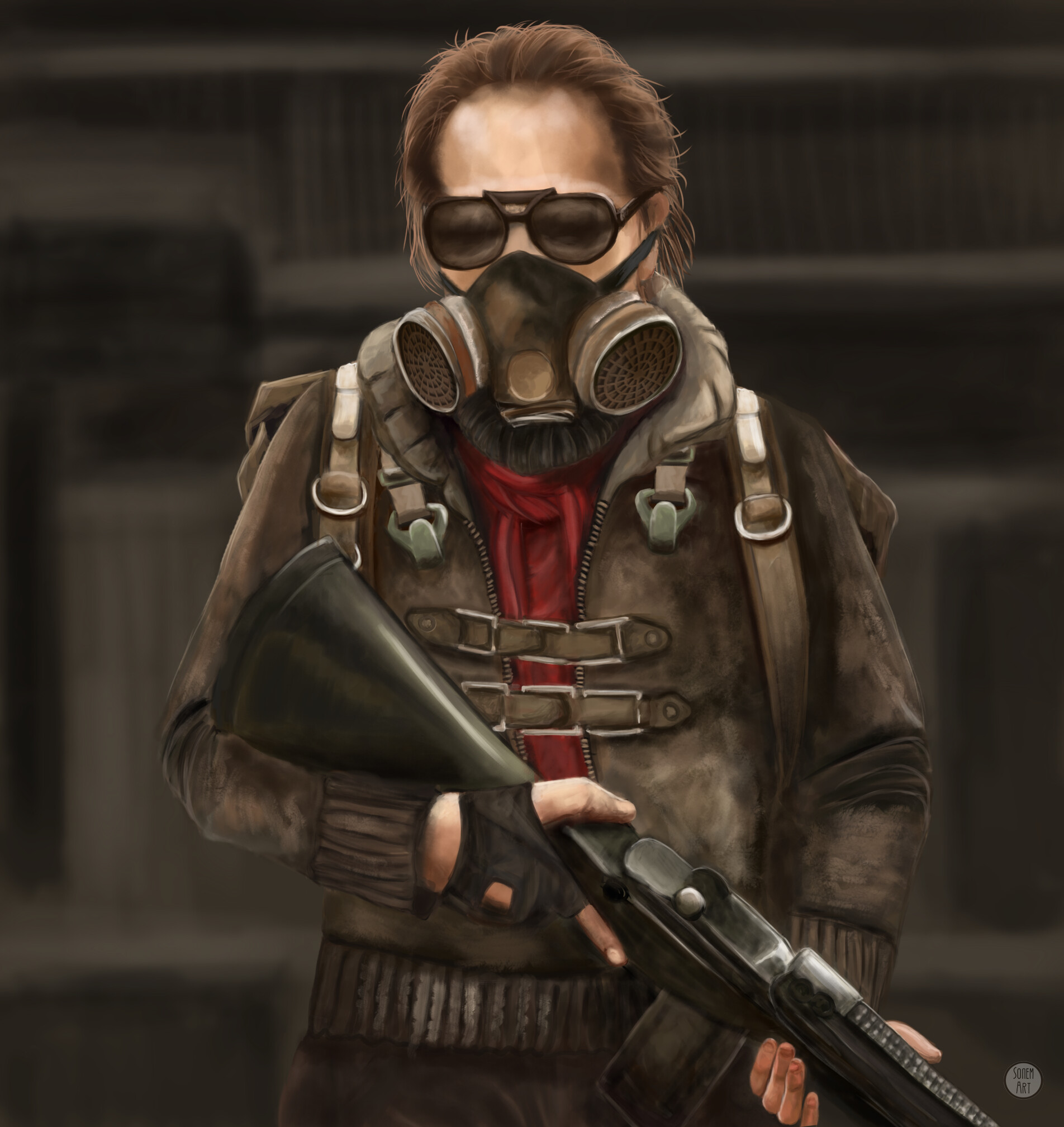 ArtStation - Postapocalyptic man #2